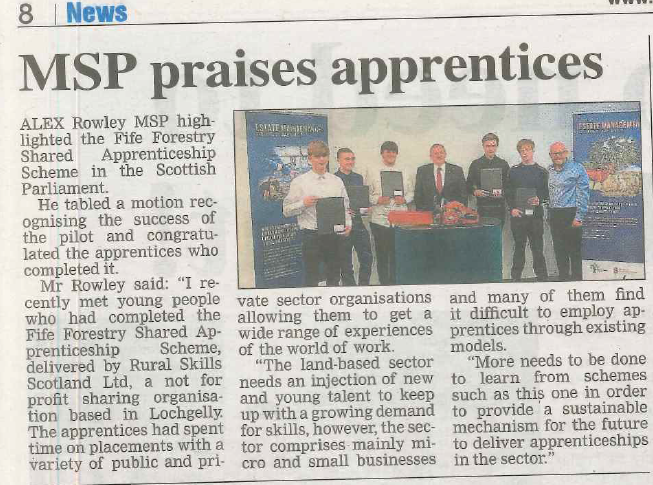 Central Fife Times 28.06.18 – Fife Forestry Shared Apprenticeship ...
